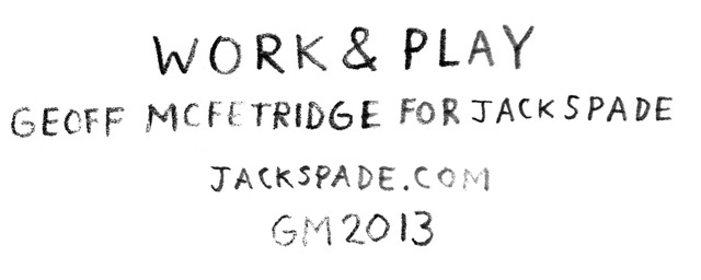 Jack Spade collaborates with Geoff McFetridge on a tote bag and art ...