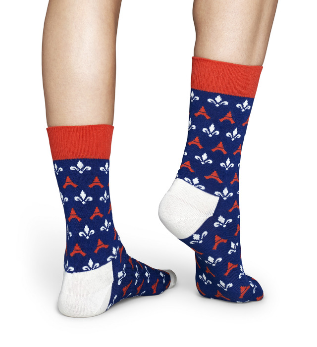 Happy Socks x Paris Saint-Germain FC Collaboration Tricolor Socks ...