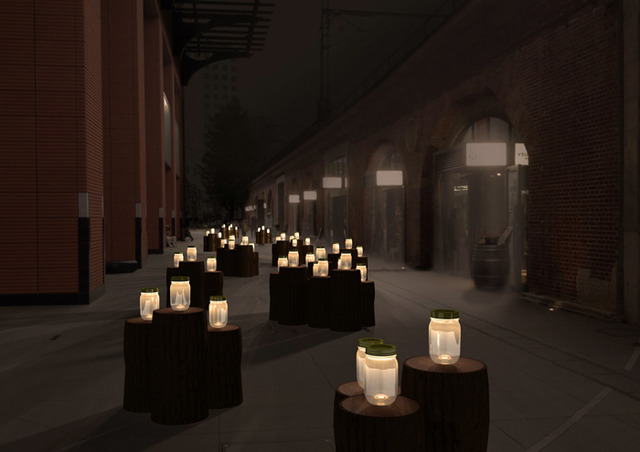 The history of the Manseibashi Bridge ruins staircase illuminated by ...