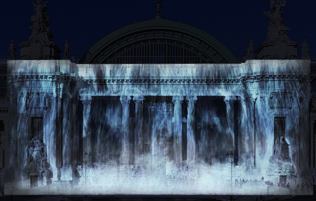TeamLab unveils new project in Paris: waterfall projection mapping at ...