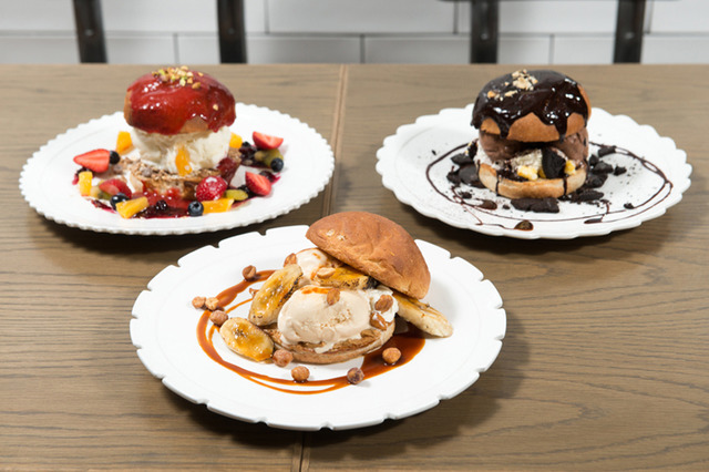 Limited-edition burger with warm bun and cold ice cream available at ...