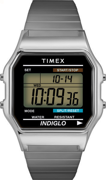 The popular Timex Classic Digital, known for its retro and simple ...
