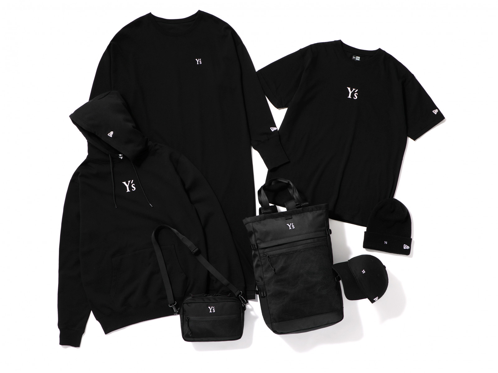 "Y's × New Era" 2020 Fall/Winter Collection, unified in a simple black ...
