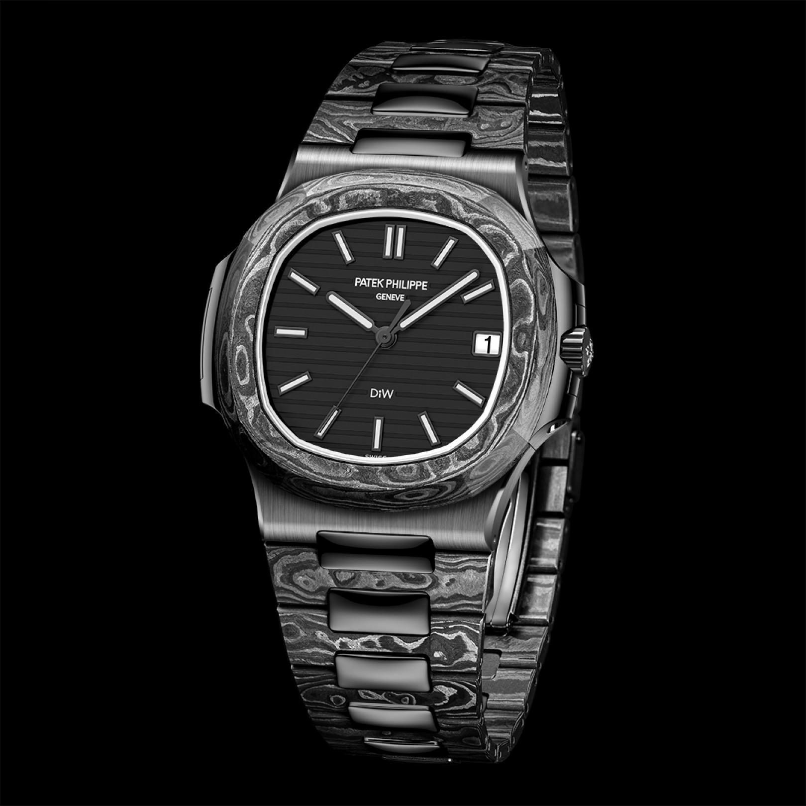 DIW customizes Patek Philippe's famous Nautilus with carbon fiber ...