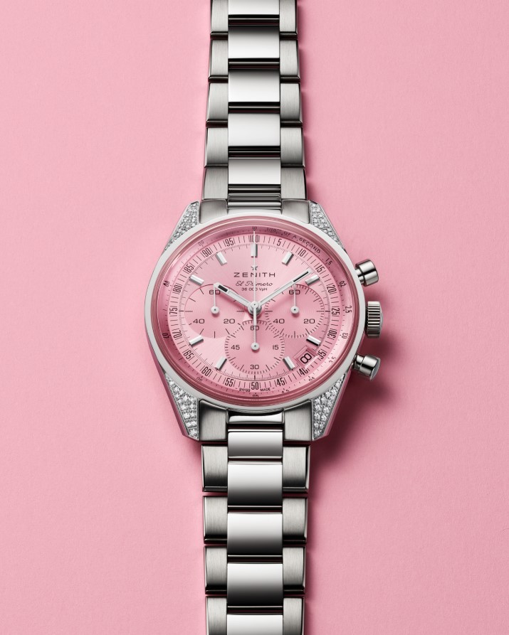 Zenith auctions off special timepiece, the Chronomaster Original Pink ...